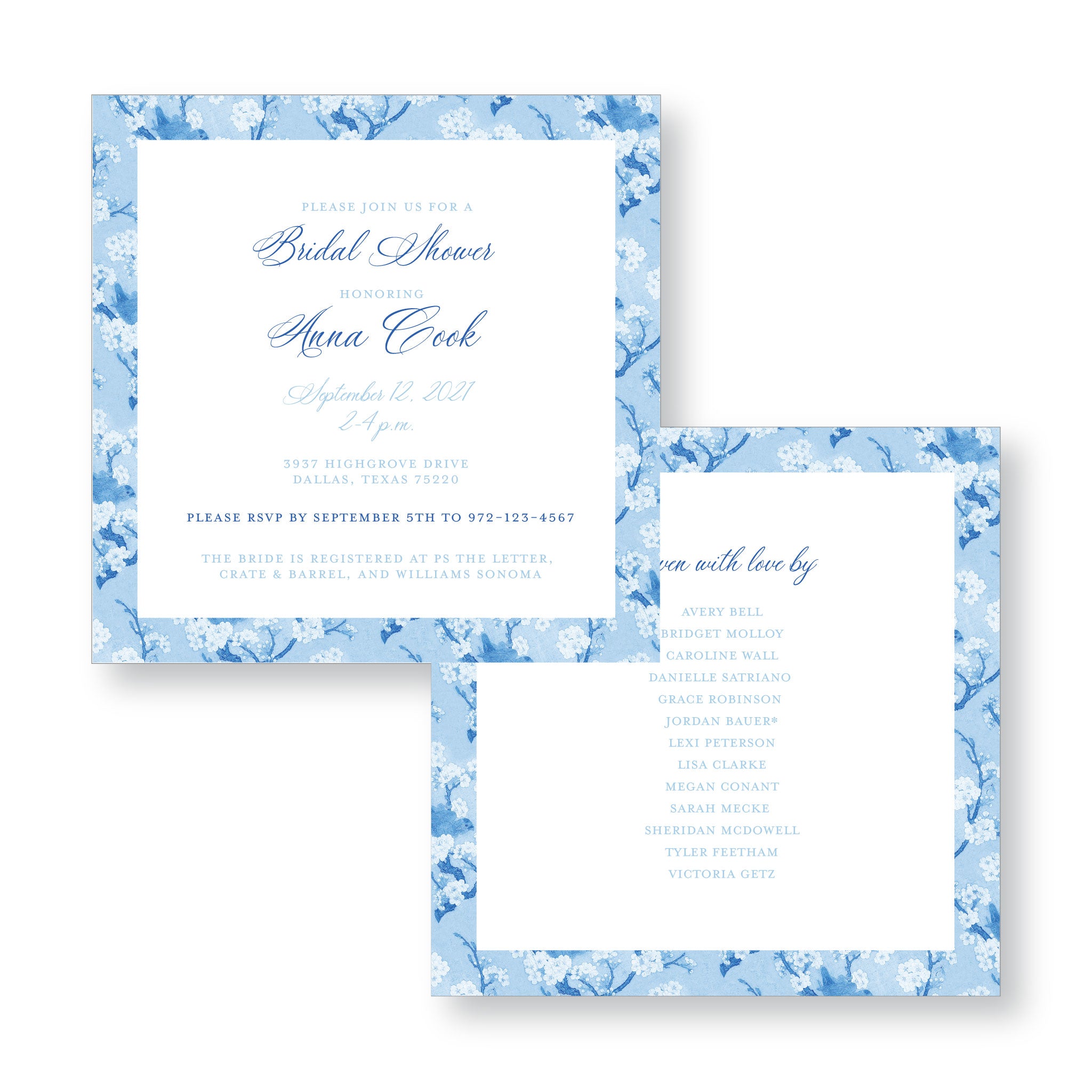 Chinoiserie Invitation – Sarah Chance Design