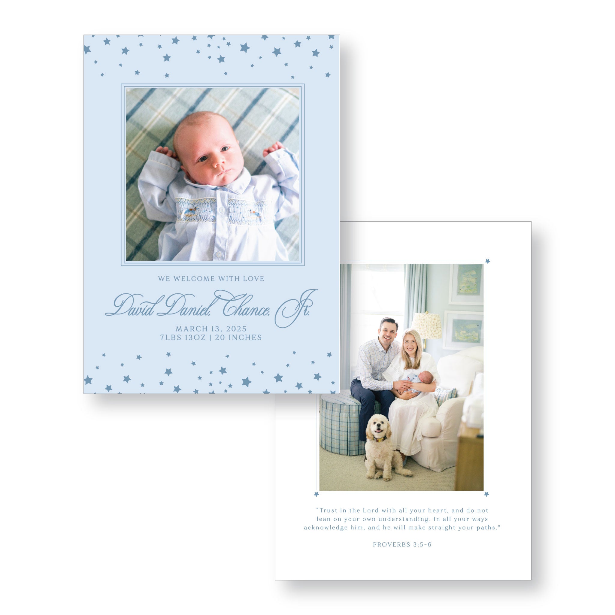 Starfall Birth Announcement – Sarah Chance Design
